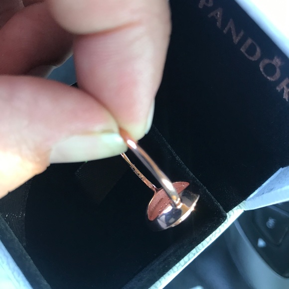 Pandora | Jewelry | Authentic Rose Gold Pandora Signature Ring | Poshmark